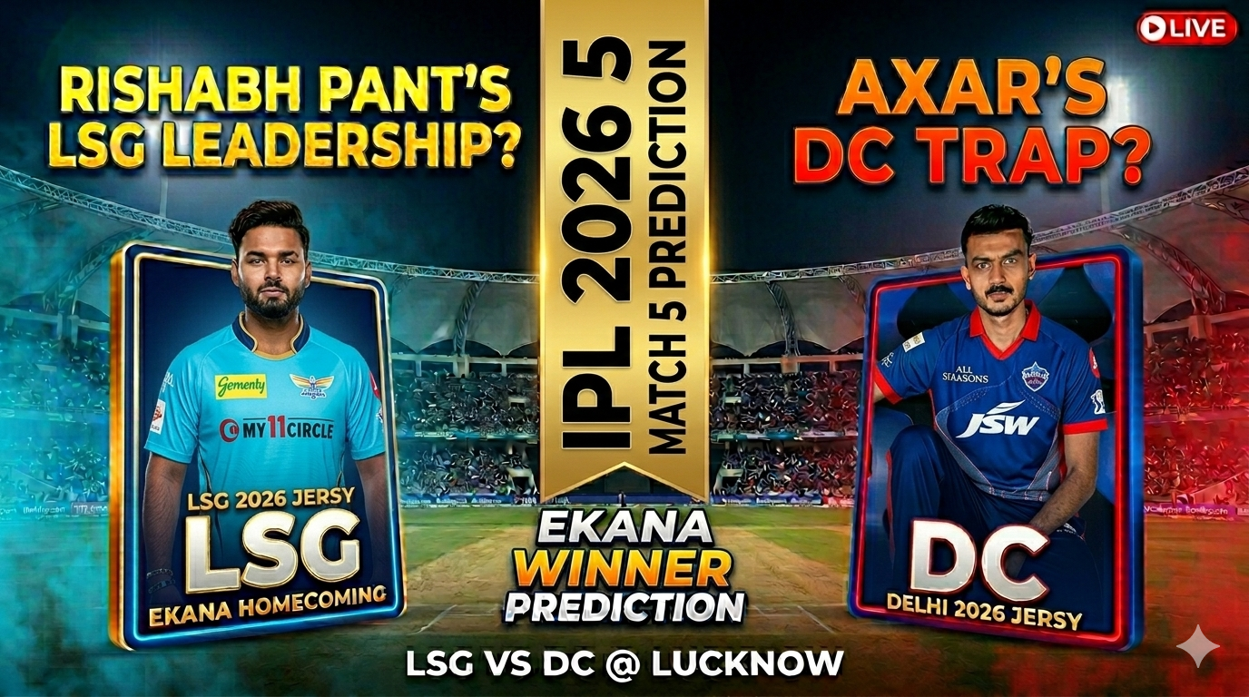 IPL Live Score 2026 – Today’s IPL Match Live Scores & Updates